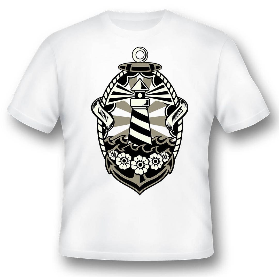 Lighthouse Tee Shirt 08012016 - Etsy