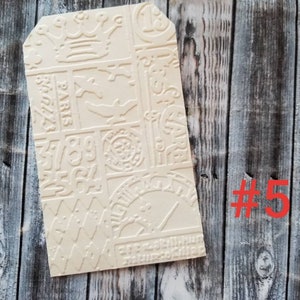 Embossed Tags Junk Journal Ephemera Vintage Grungy Mixed Media ...