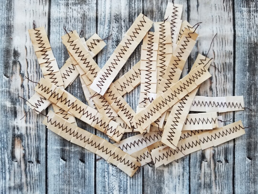 Mini Coffee Dyed / Book Page Ruffles Sewn. Embellishments Shabby Grungy ...