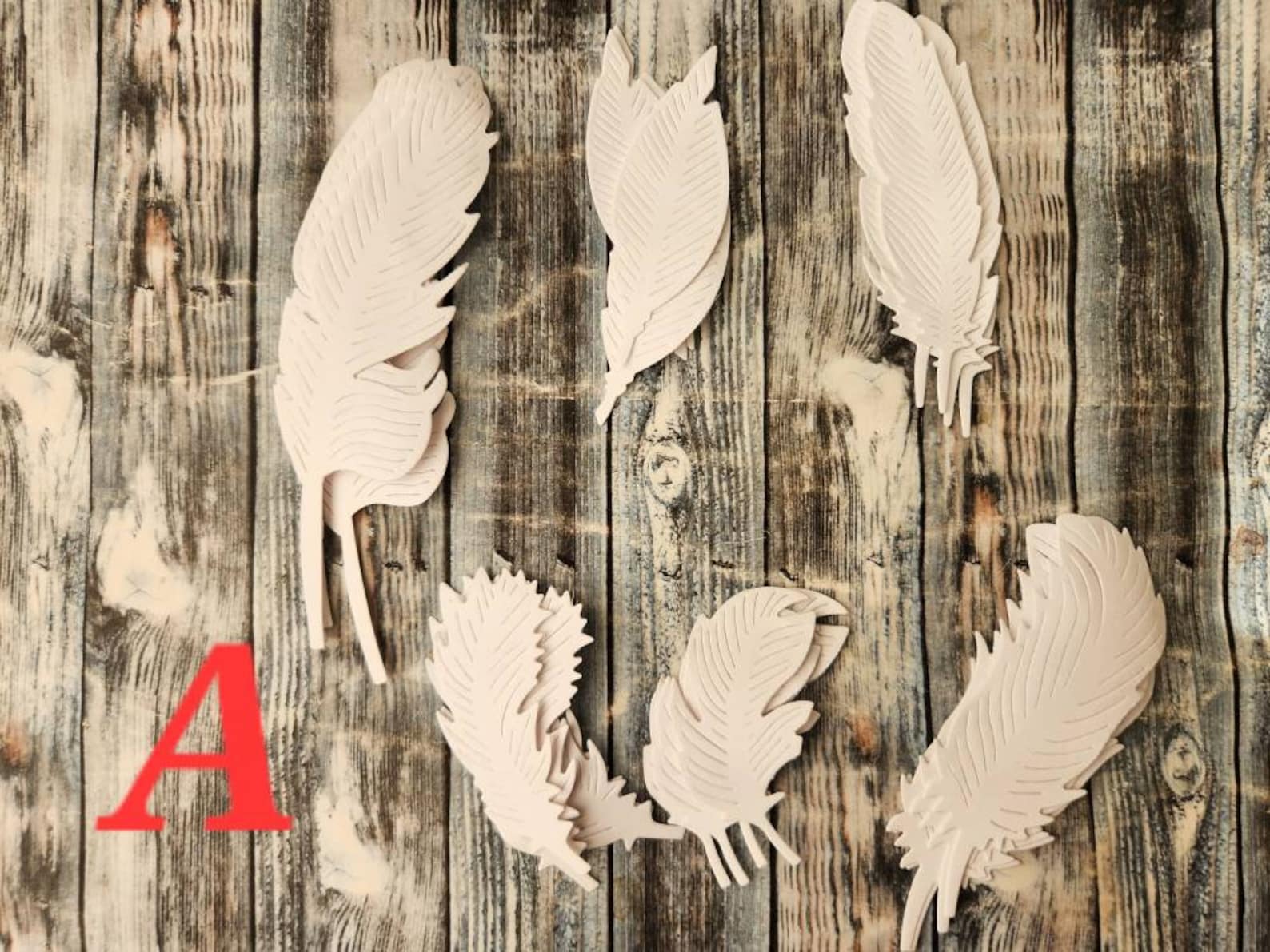 24 Feather Die Cuts for Journals Tags Embellishments Pocket - Etsy