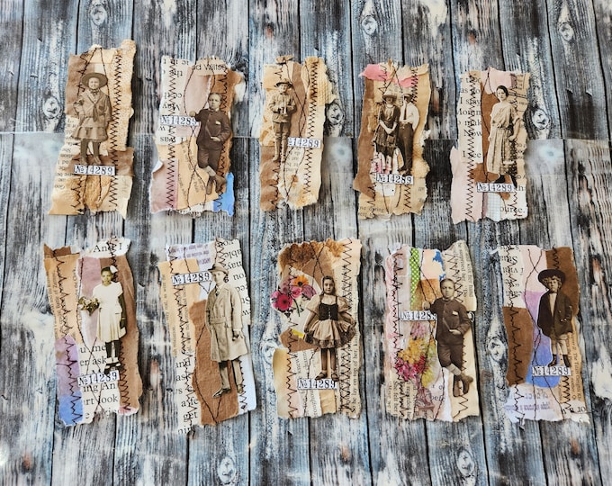 Tim Holtz Dolls Junk Journal Snippets/clusters/ Embellishments. Mixed ...
