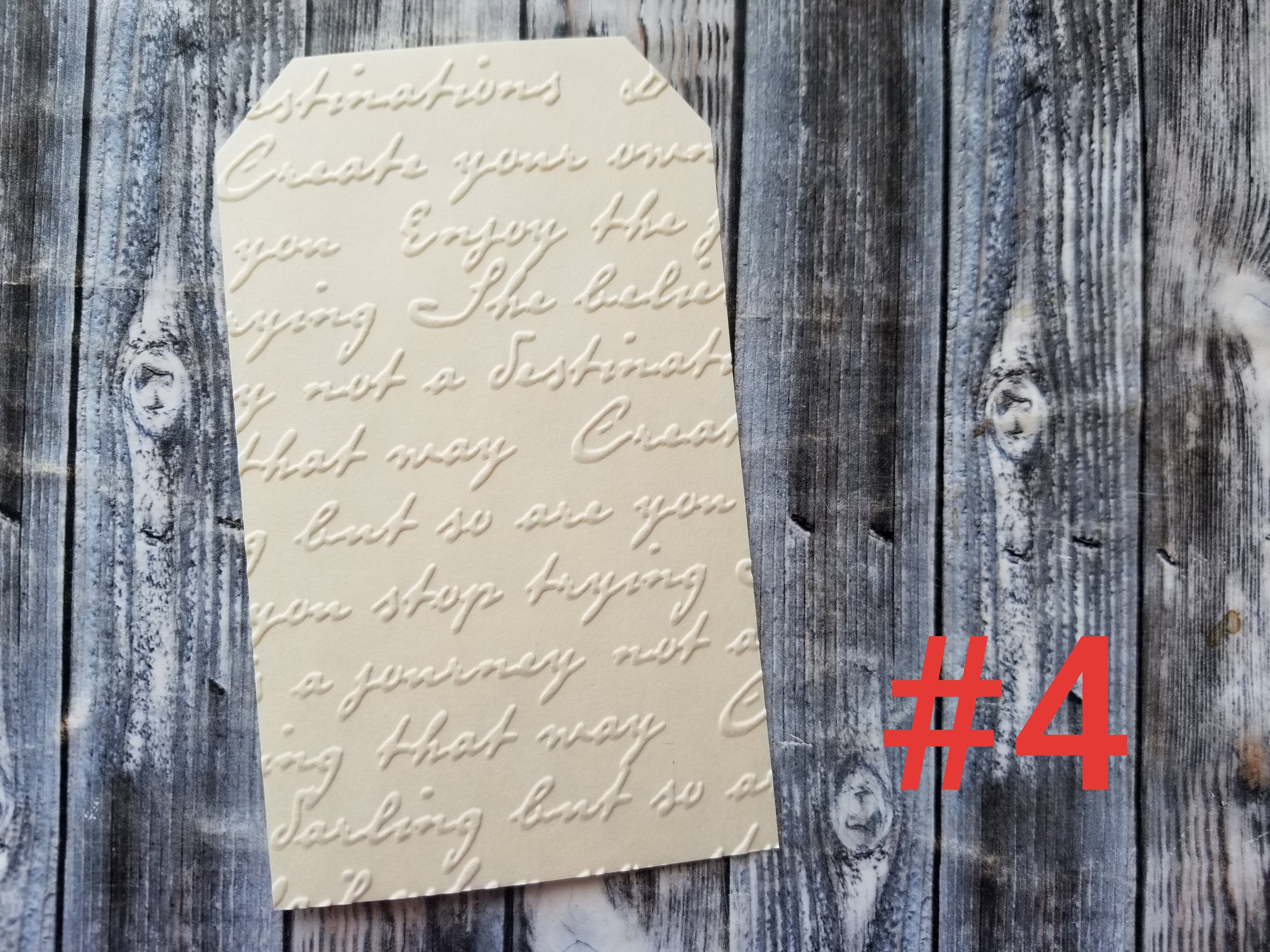 Embossed Tags Junk Journal Ephemera Vintage Grungy Mixed Media - Etsy