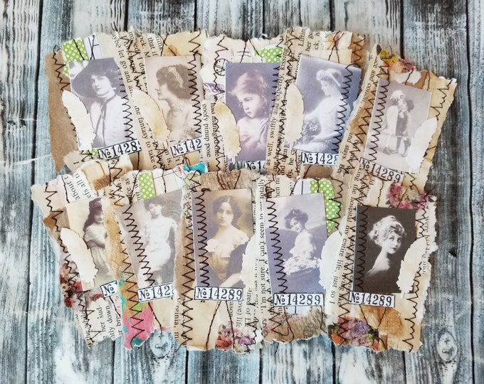 Tim Holtz Dolls Junk Journal Snippets/clusters/ Embellishments. Mixed ...