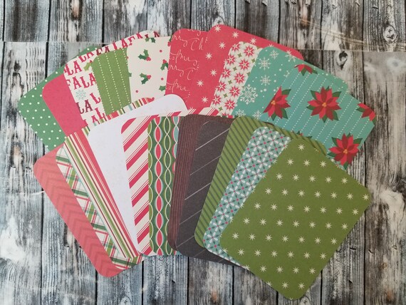 21 Christmas Journaling Cards 3x4 Note Cards Junk Journaling | Etsy