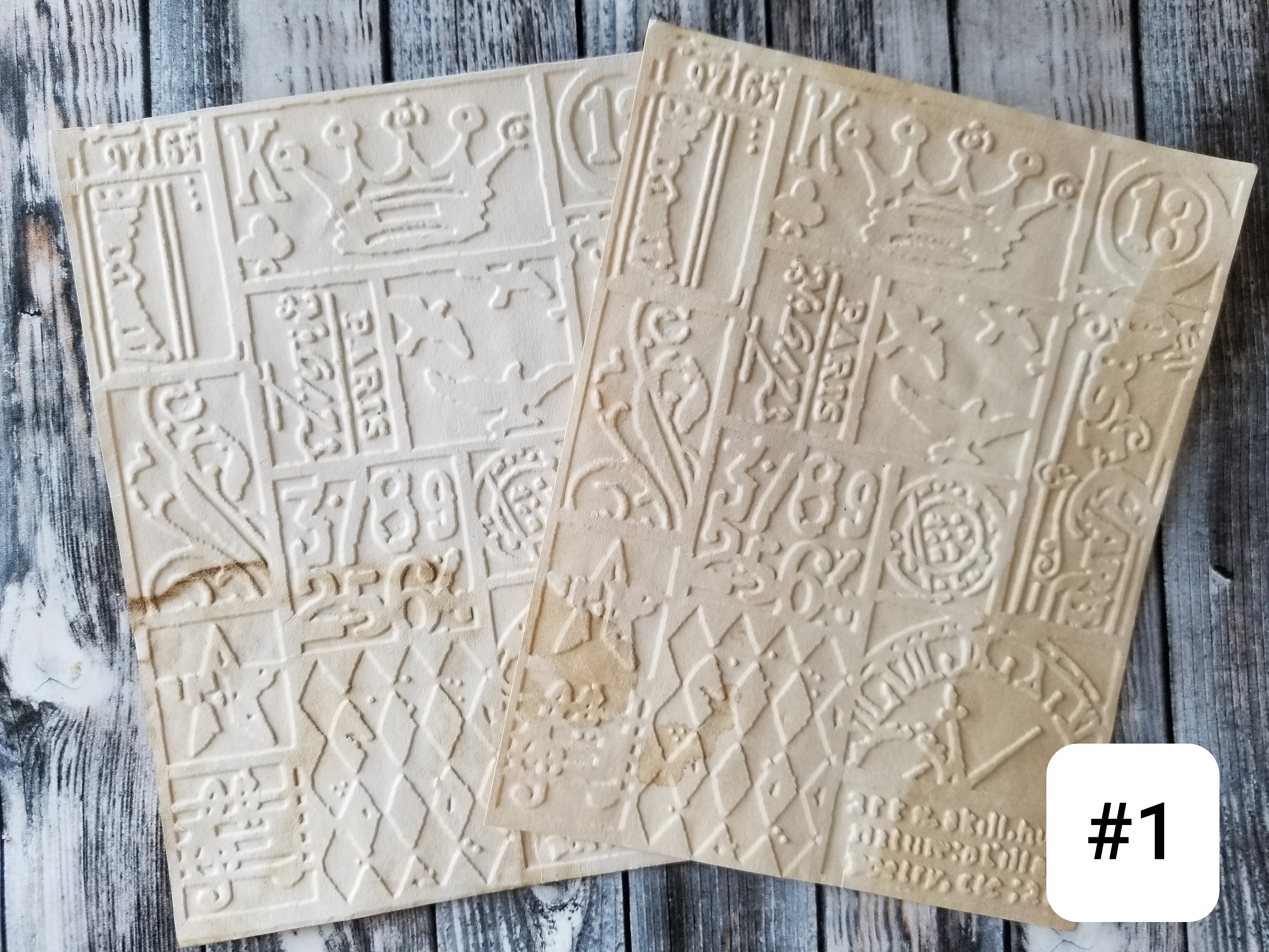 Embossed Coffee Dyed/stained Junk Journal Ephemera Vintage - Etsy UK