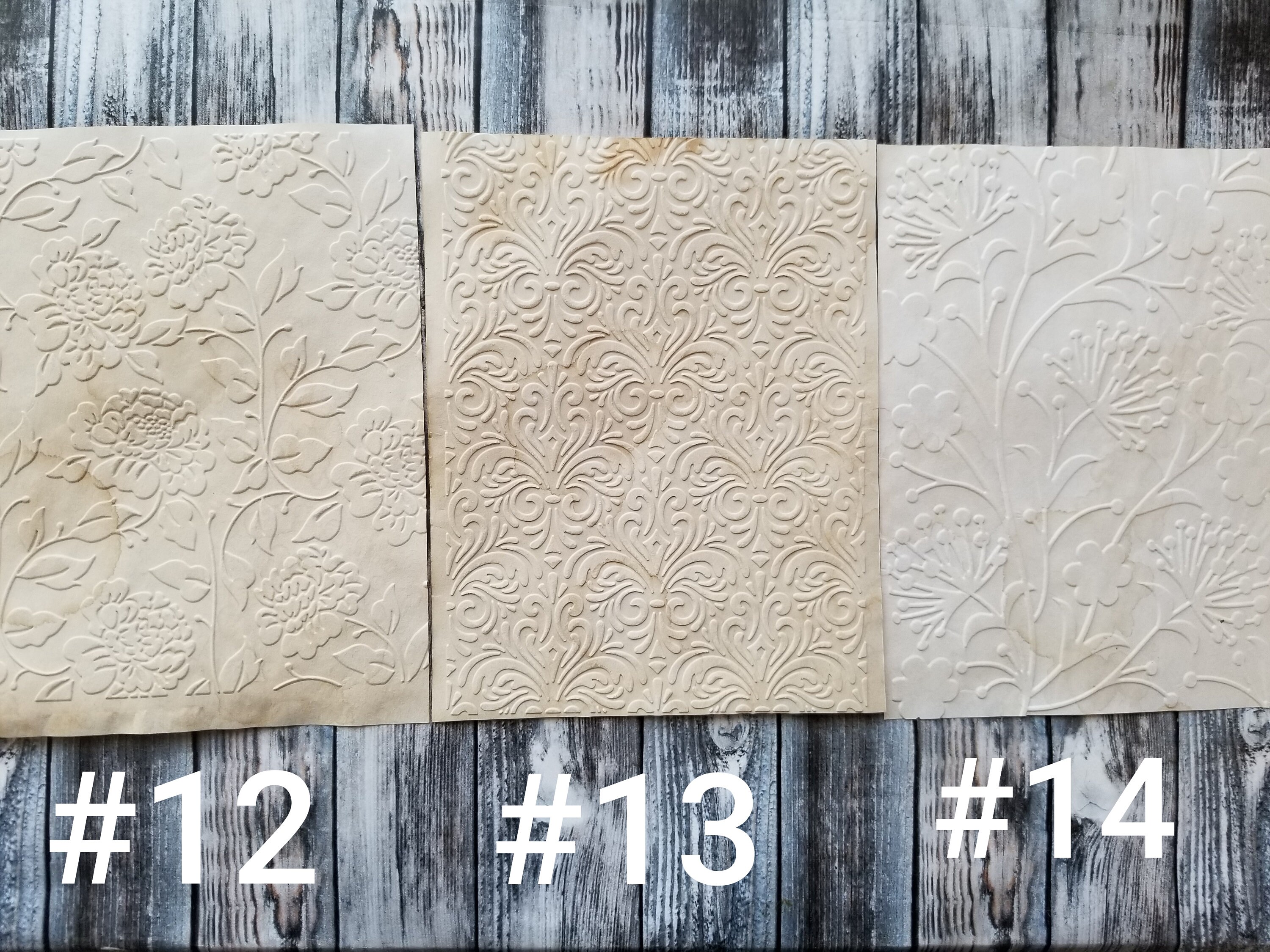 Embossed Coffee Dyed/Stained Junk Journal Ephemera Vintage | Etsy