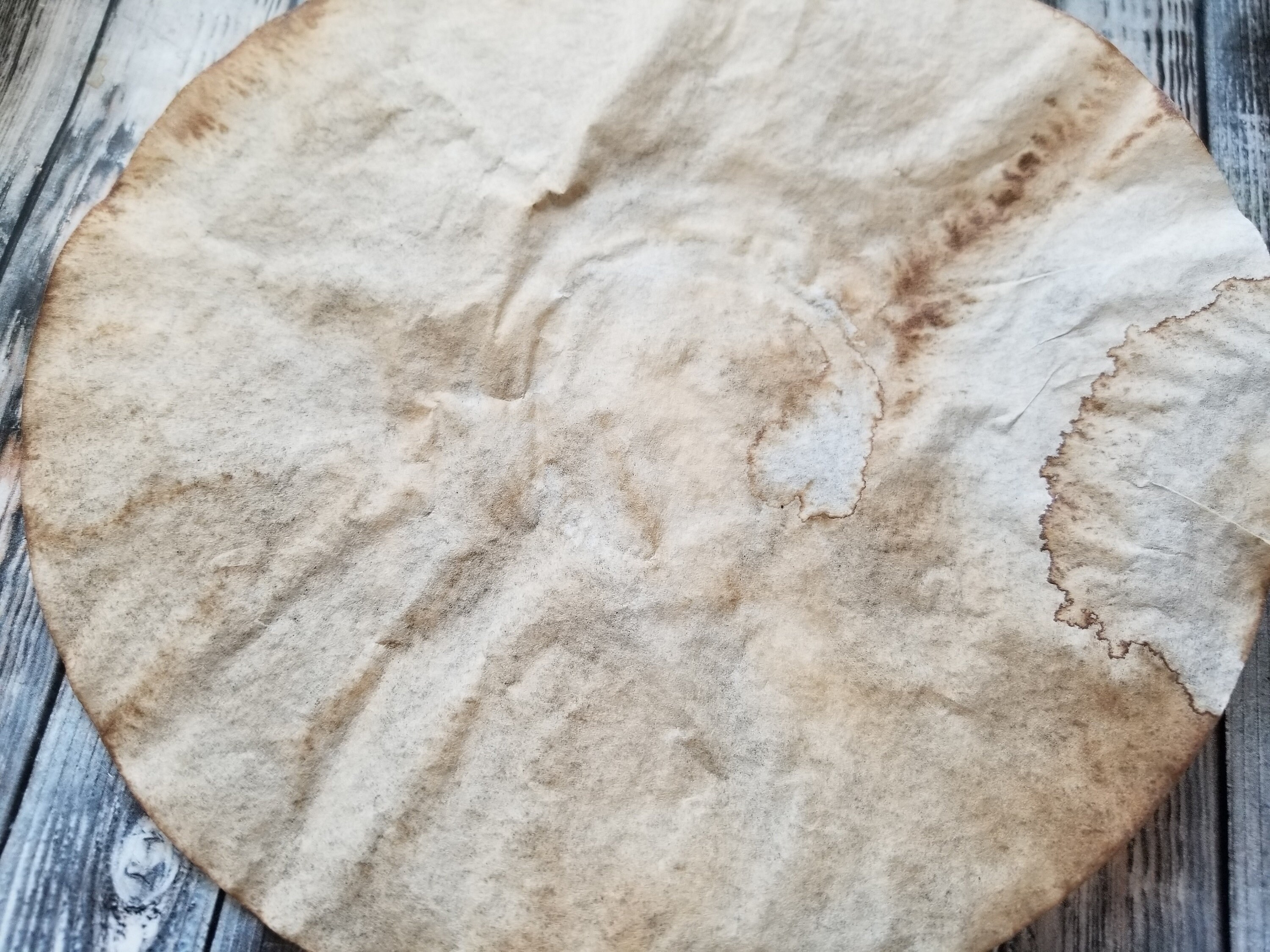 Coffee Dyed/stained Hand Dyed Paper Coffee Filters Scrapbook - Etsy