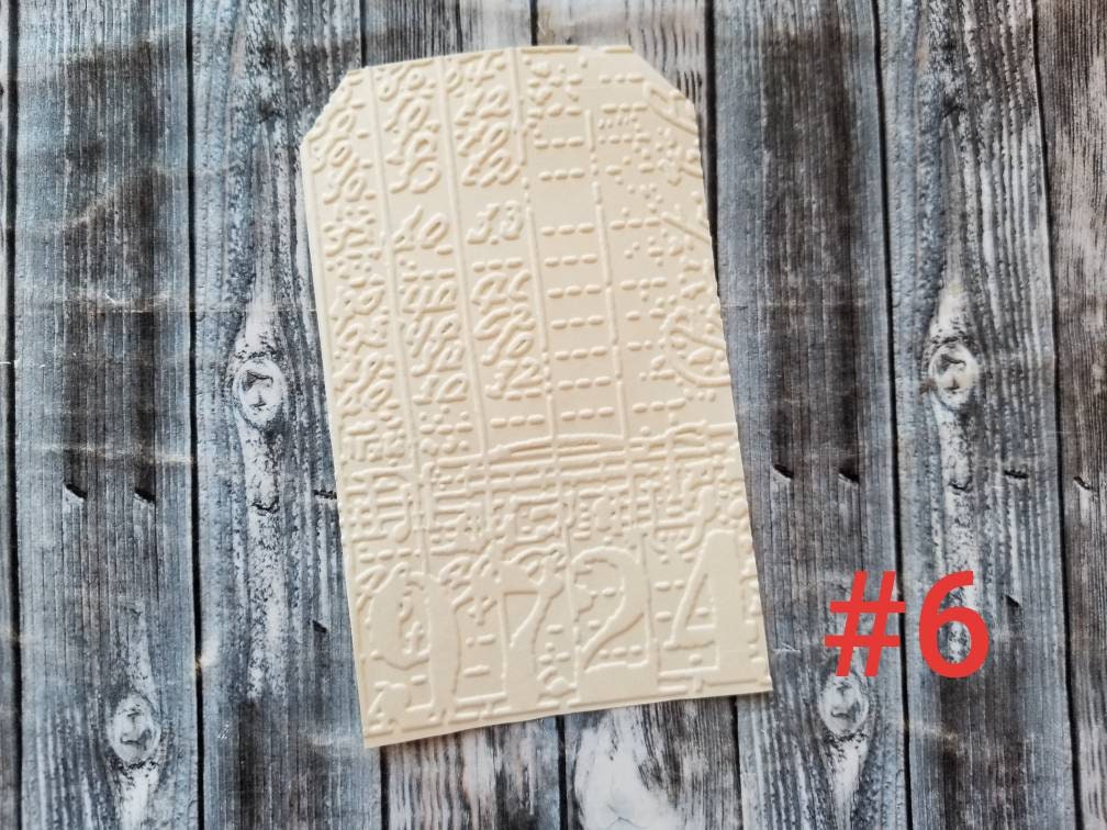 Embossed Tags Junk Journal Ephemera Vintage Grungy Mixed Media - Etsy