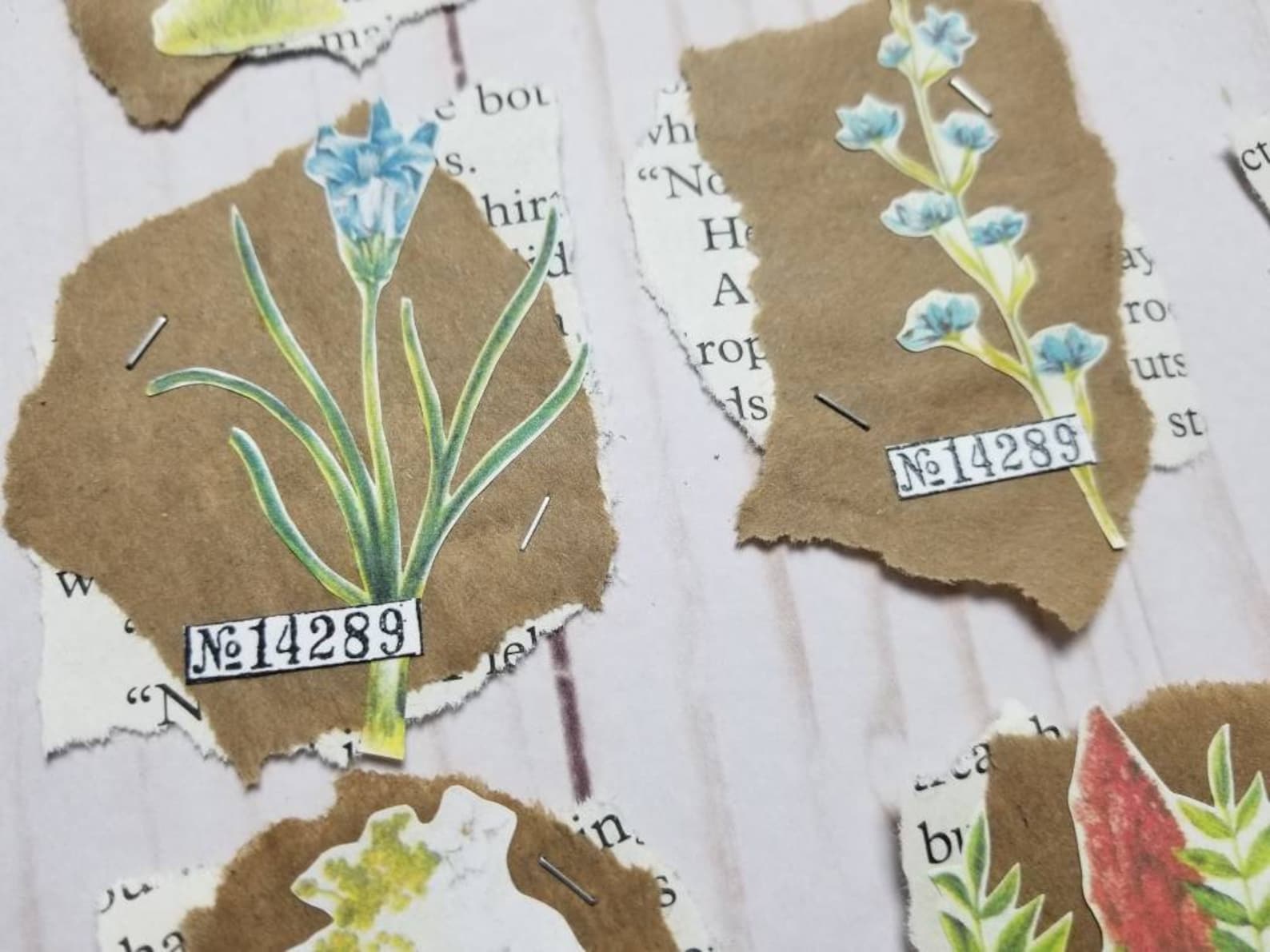 Junk Journal Snippets/clusters/ Embellishments. Mixed Media - Etsy
