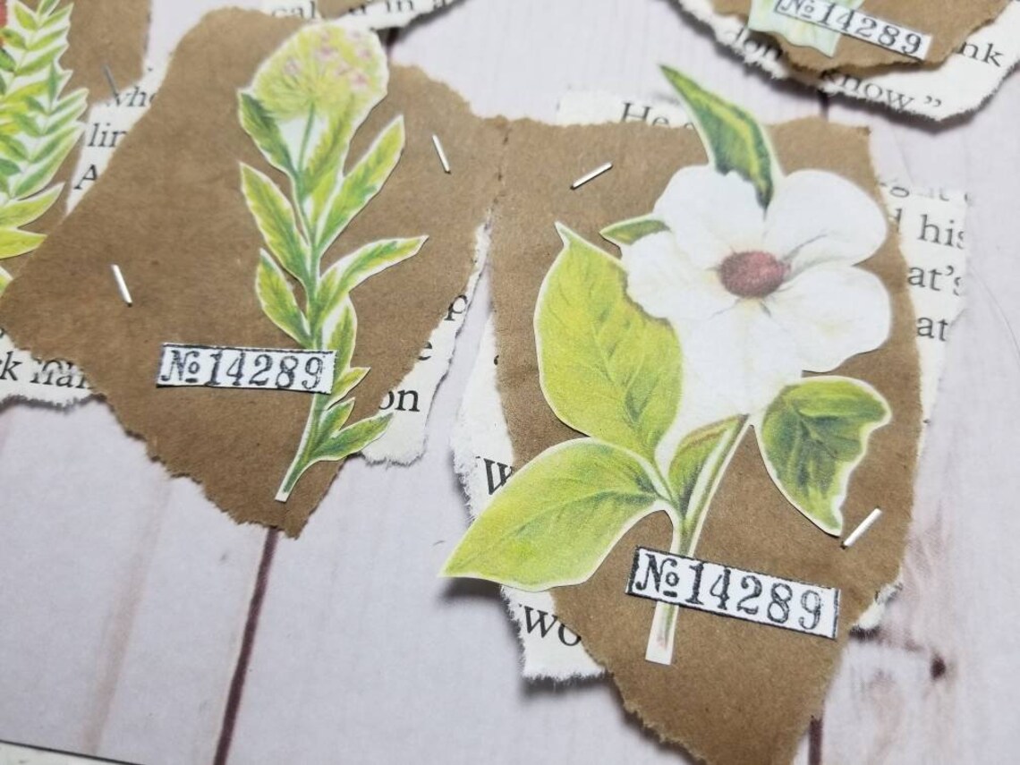Junk Journal Snippets/clusters/ Embellishments. Mixed Media - Etsy
