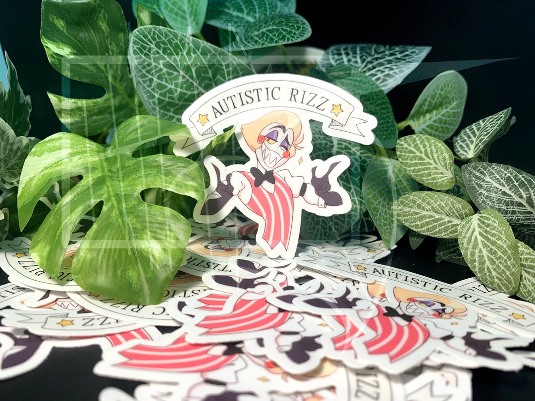 Hazbin Hotel Lucifer Morningstar Autistic Rizz Sticker - Etsy Australia