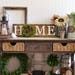 Home Sign With Wreath, Farmhouse Decor, Farmhouse Sign, Rustic Decor ...