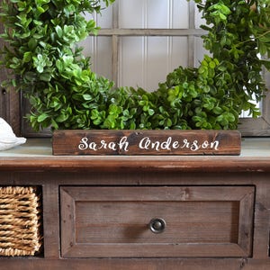 Desk Wood Sign, Desk Sign, Name Sign, Wood Sign, Administrative Gift ...