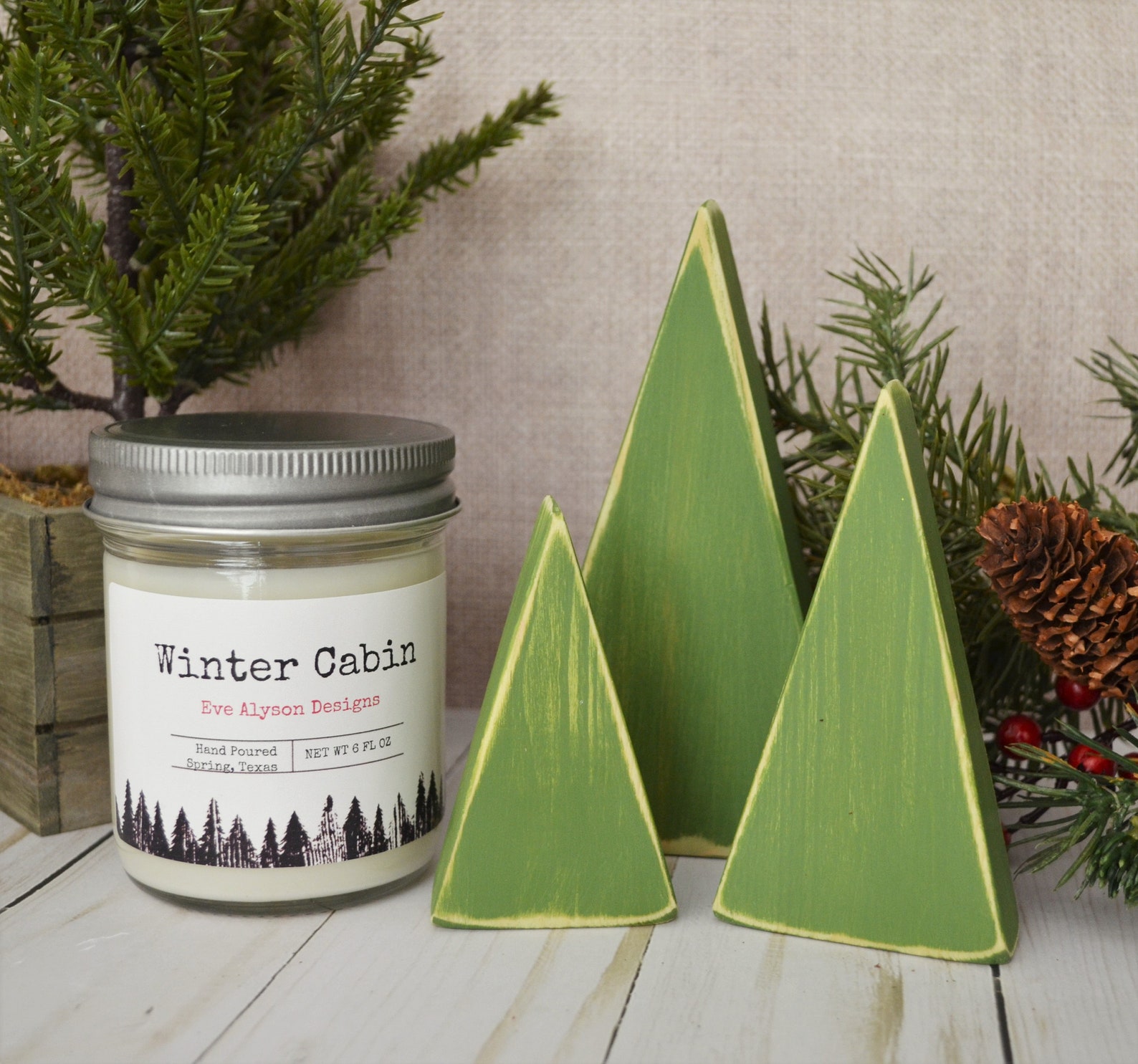 Gift Box, Christmas Gift Box, Candle, Wood Presents, Wood Trees ...