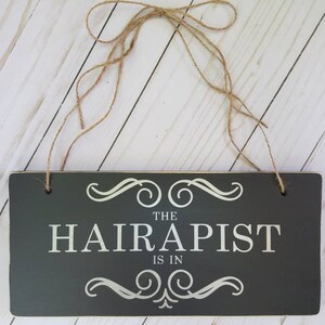 Hairapist Sign, Wood Sign, Farmhouse Sign, Hair Salon Sign, Hair Salon ...