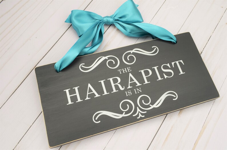 Hairapist Sign Wood Sign Farmhouse Sign Hair Salon Sign - Etsy