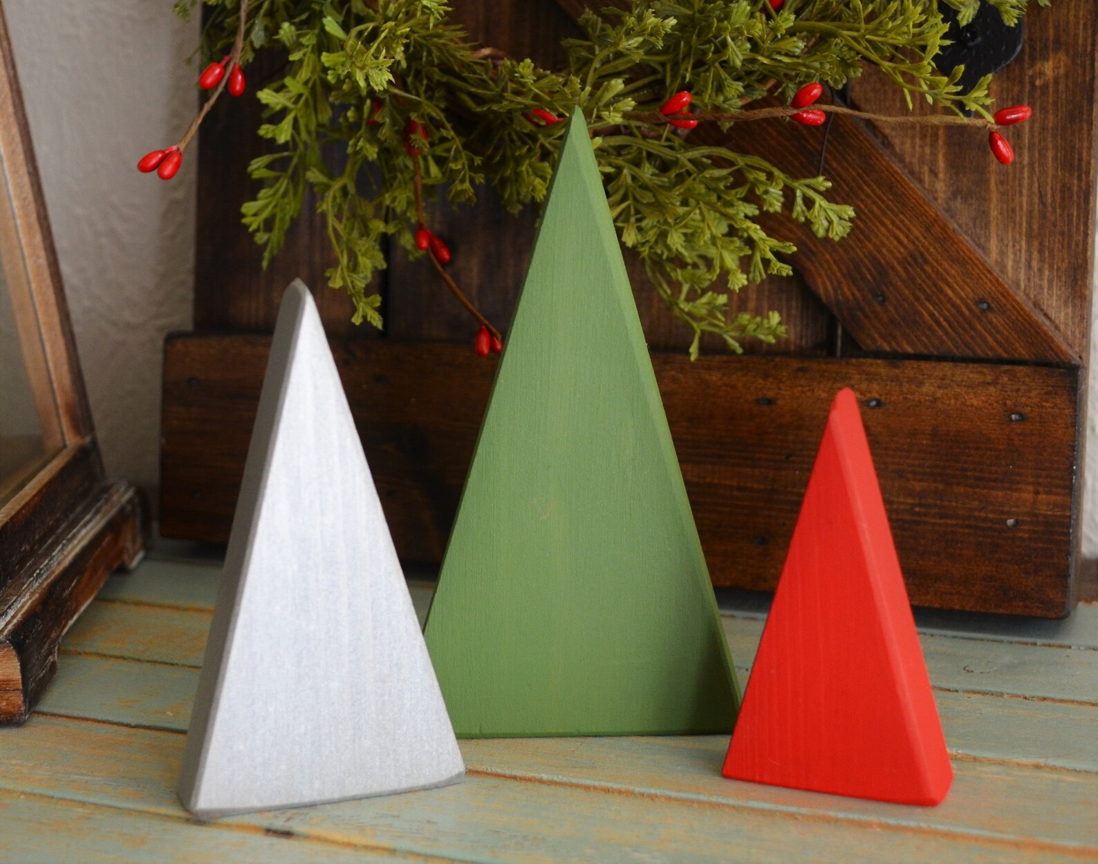 Wood Christmas Tree, Christmas Decor, Christmas Decoration, Christmas ...