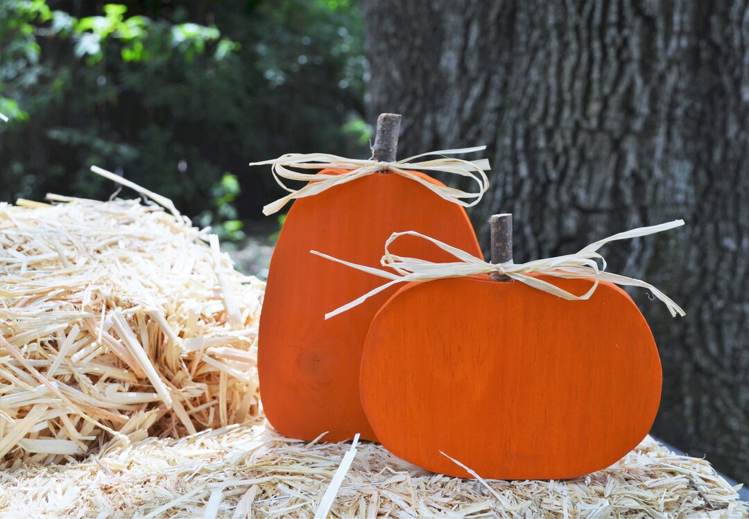 Wood Pumpkins, Fall Decor, Halloween Decor, Farmhouse Fall, Pumpkins ...