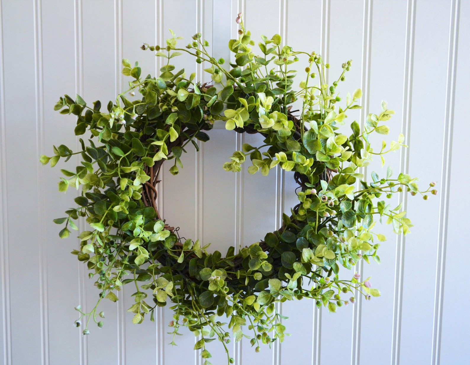 Farmhouse Wreath, Rustic Wreath, Eucalyptus Wreath, Farmhouse Decor ...