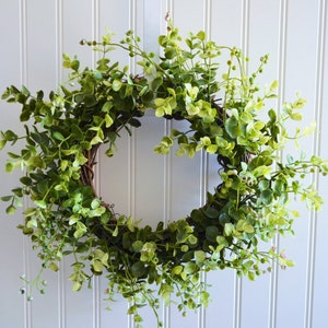 Farmhouse Wreath, Rustic Wreath, Eucalyptus Wreath, Farmhouse Decor ...