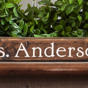Desk Wood Sign, Desk Sign, Name Sign, Wood Sign, Administrative Gift ...