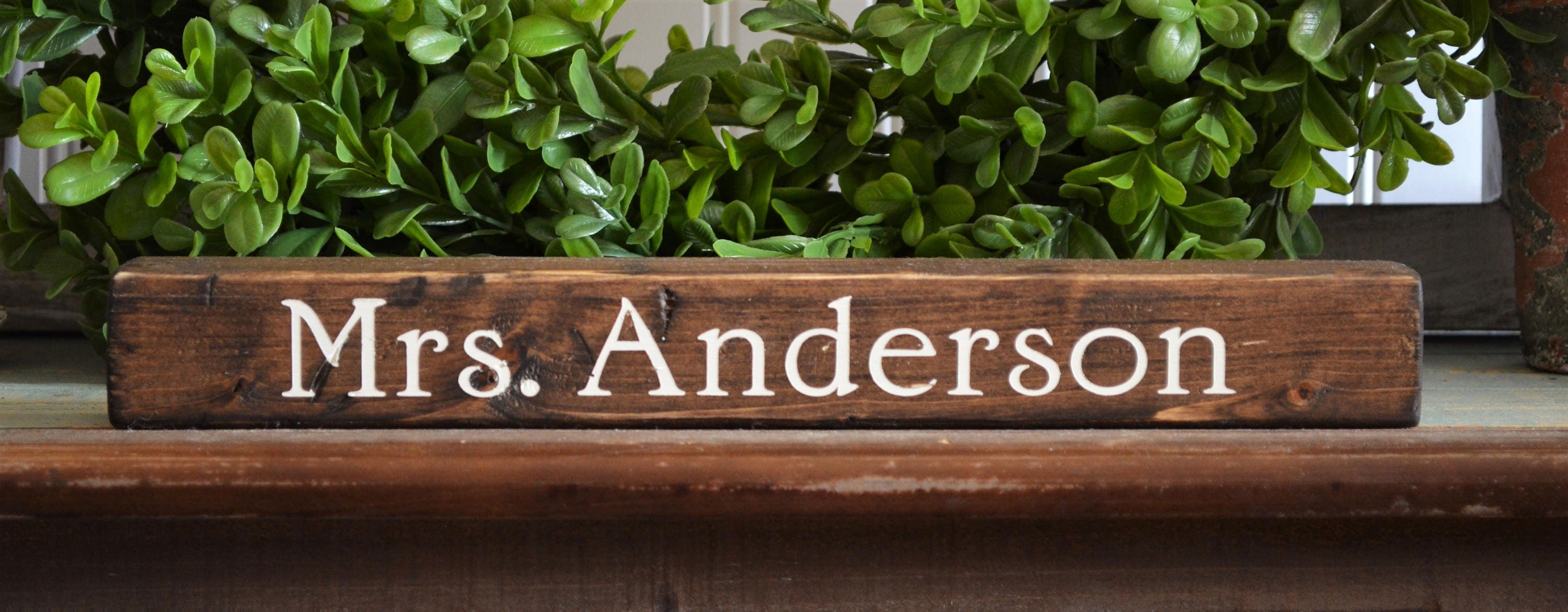 Desk Wood Sign Desk Sign Name Sign Wood Sign - Etsy
