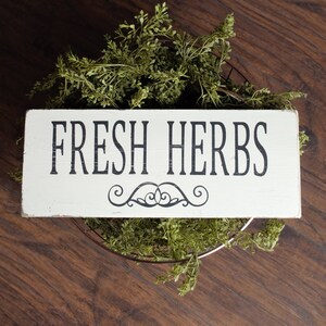 Fresh Herb Sign, Farmhouse Decor, Home Sign, Farmhouse Sign, Kitchen ...