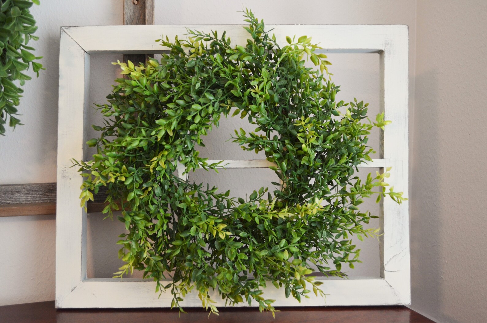 Window Frame Wreath Framed Wreath Window Frame Farmhouse - Etsy