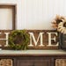 Home Sign With Wreath, Farmhouse Decor, Farmhouse Sign, Rustic Decor ...