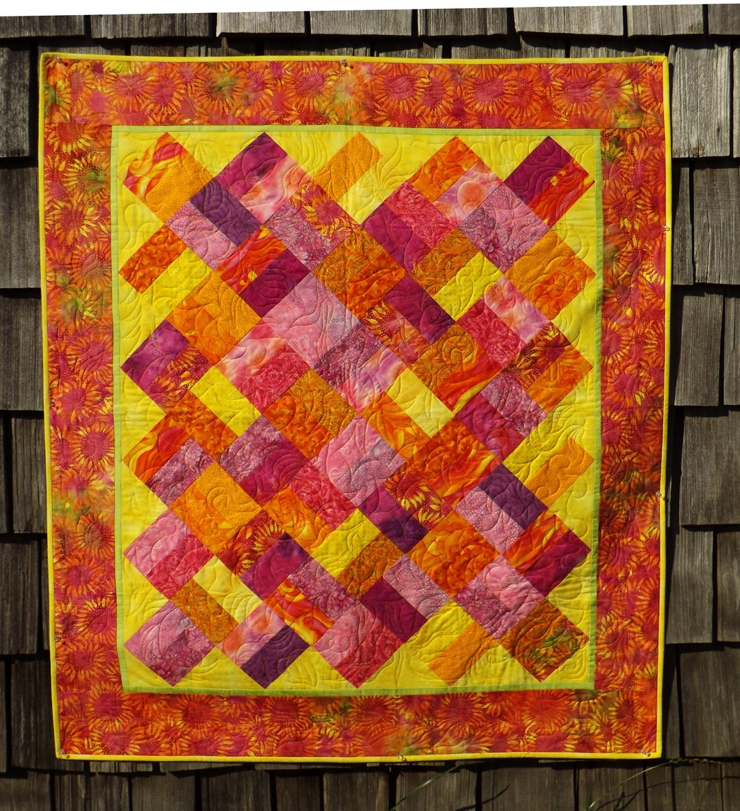 Tropical Bars Quilt - Etsy