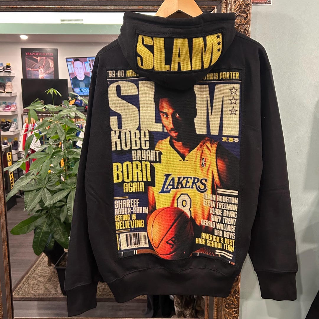 Custom Kobe Bryant Mamba Slam Magazine Tapestry Sweater Mens Hoody Size ...