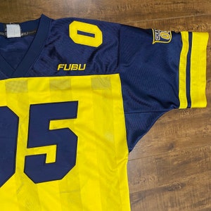 Fubu Sport Football Jersey Blue Yellow 05 Mens Size Large | Etsy