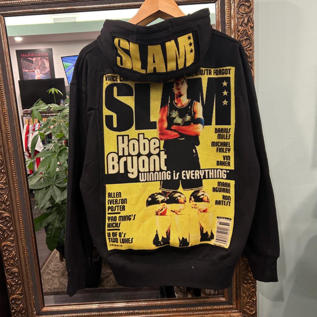 Custom Kobe Bryant Mamba Slam Magazine Tapestry Sweater Mens Hoody Size ...