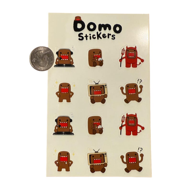 Domo Kun Sticker Multi Pack - Etsy