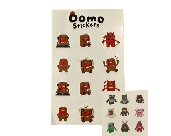 Domo Kun Sticker Sheet - Etsy