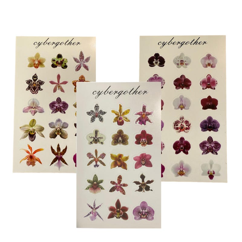 Orchid Stickers Pack - Etsy