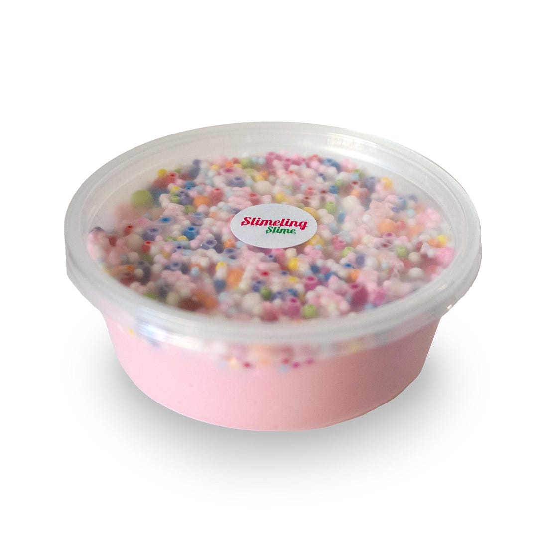 Strawberry Funfetti Slime | Scented Pink Floam - Etsy