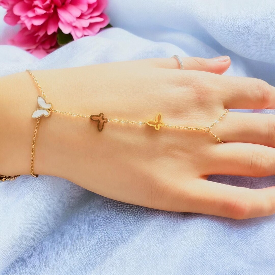 Slave Bracelet, Hand Chain Bracelet, Slave Ring Bracelet, Ring Bracelet ...