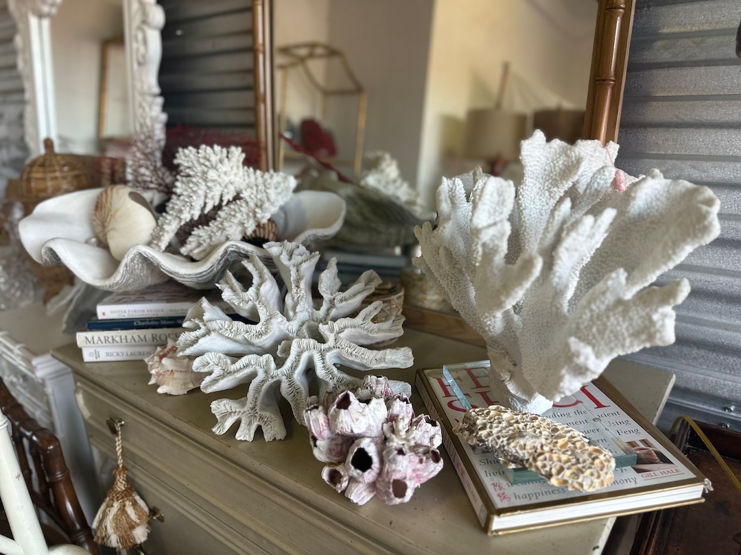 Large Coral Decor on Lucite Base - Etsy