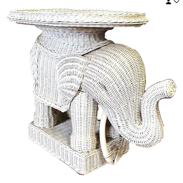 Wicker Elephant - Etsy