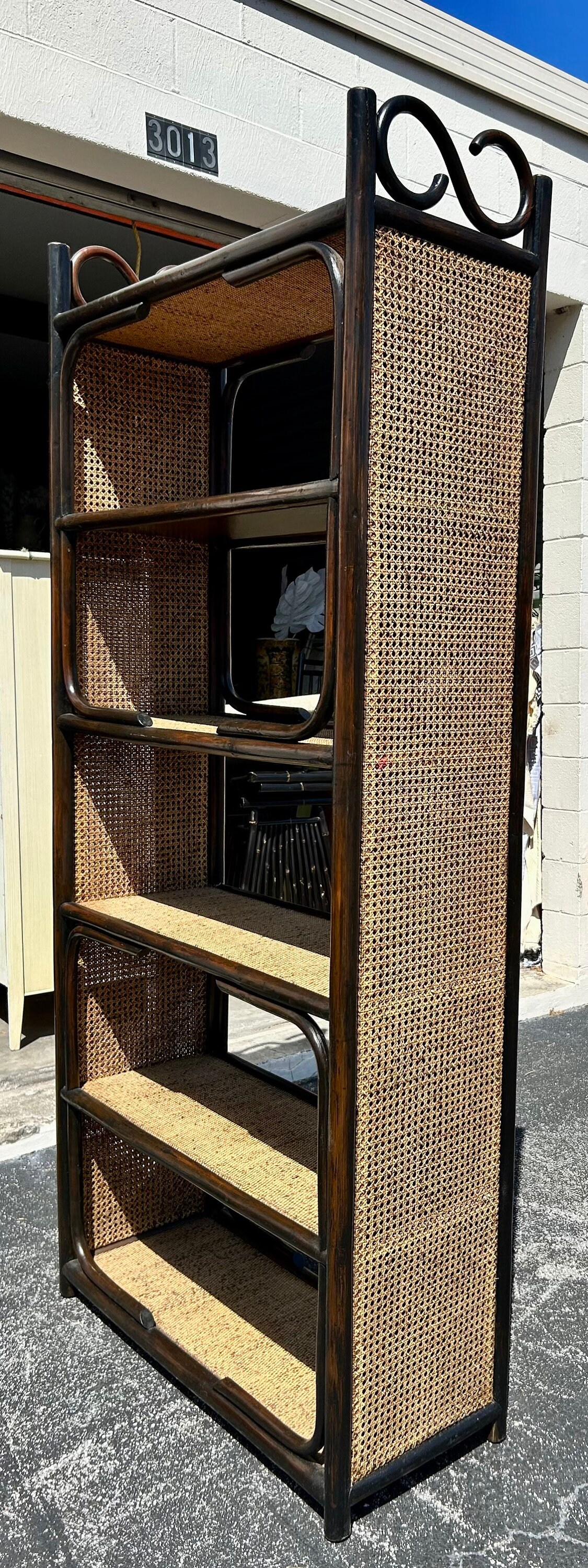 Pair Stunning Rattan Shelves Cane Sides Seagrass Shelves - Etsy