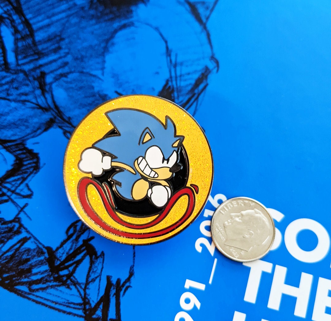Sonic the Hedgehog Ring Enamel Pin - Etsy
