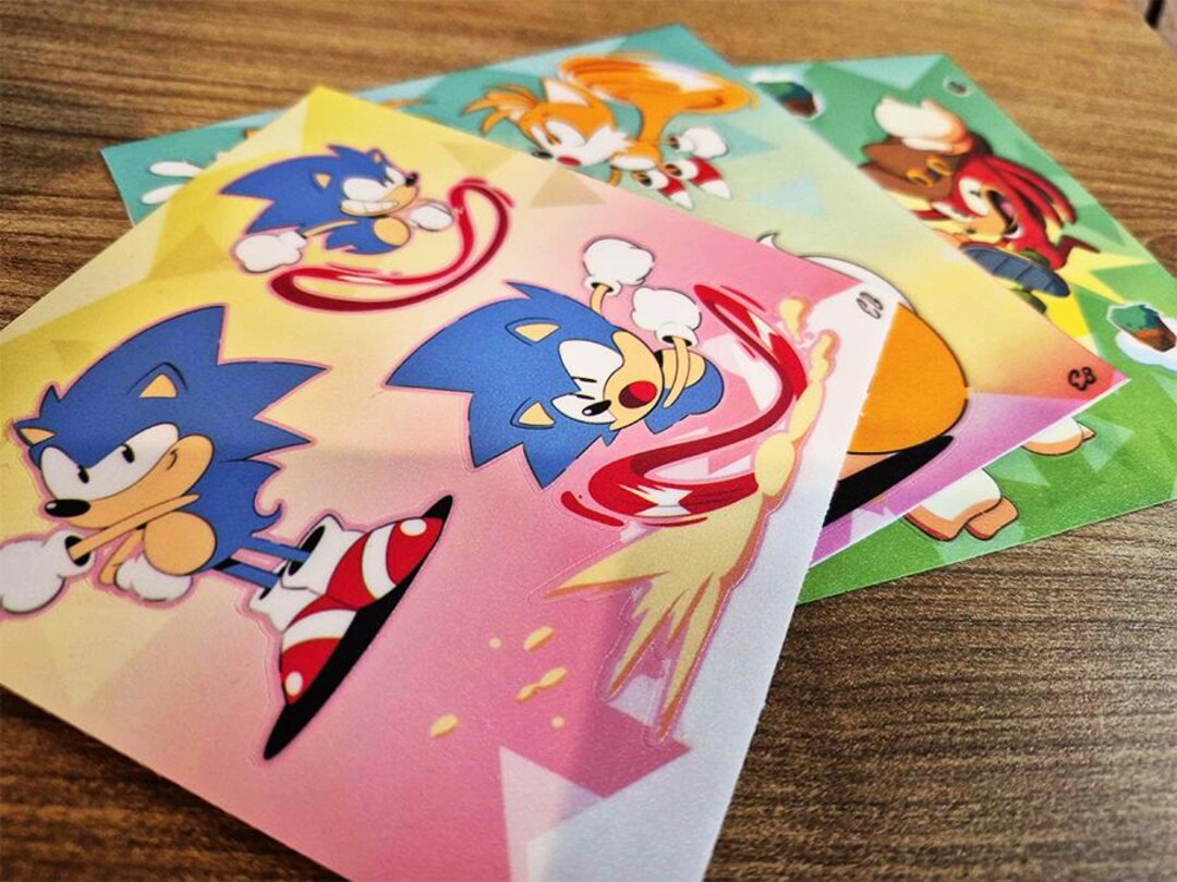 90s Sonic the Hedgehog Sticker Pack - Etsy