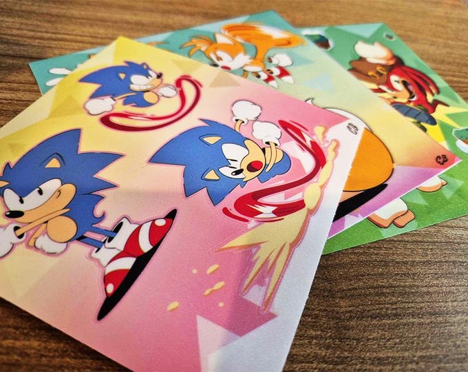 90s Sonic the Hedgehog Sticker Pack - Etsy