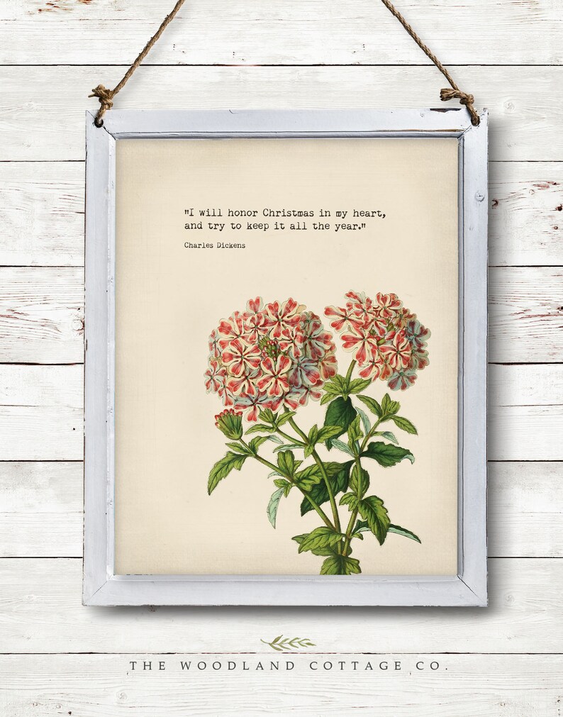 Charles Dickens Quote Art Christmas Carol Typography Print - Etsy