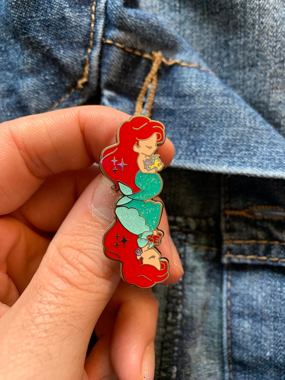 Little Mermaid Hard Enamel Flip Pin - Etsy