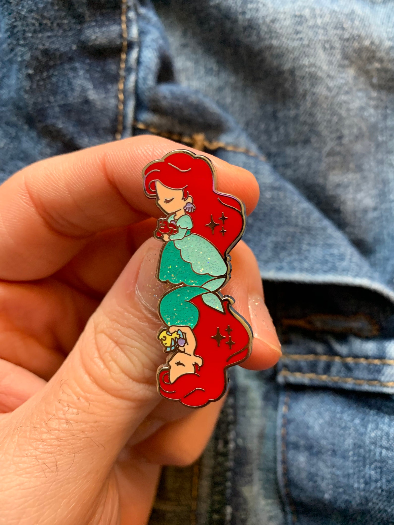 Little Mermaid Hard Enamel Flip Pin - Etsy