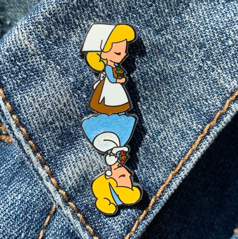 Cinderella Hard Enamel Flip Pin - Etsy
