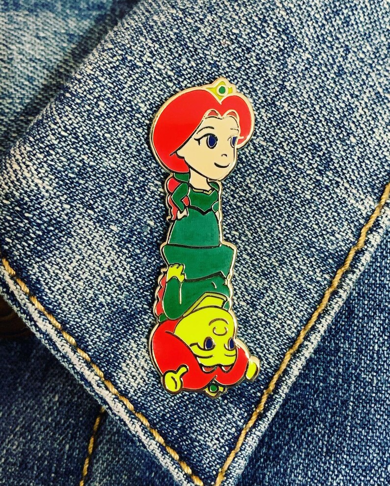 Transforming Princess Hard Enamel Flip Pin - Etsy
