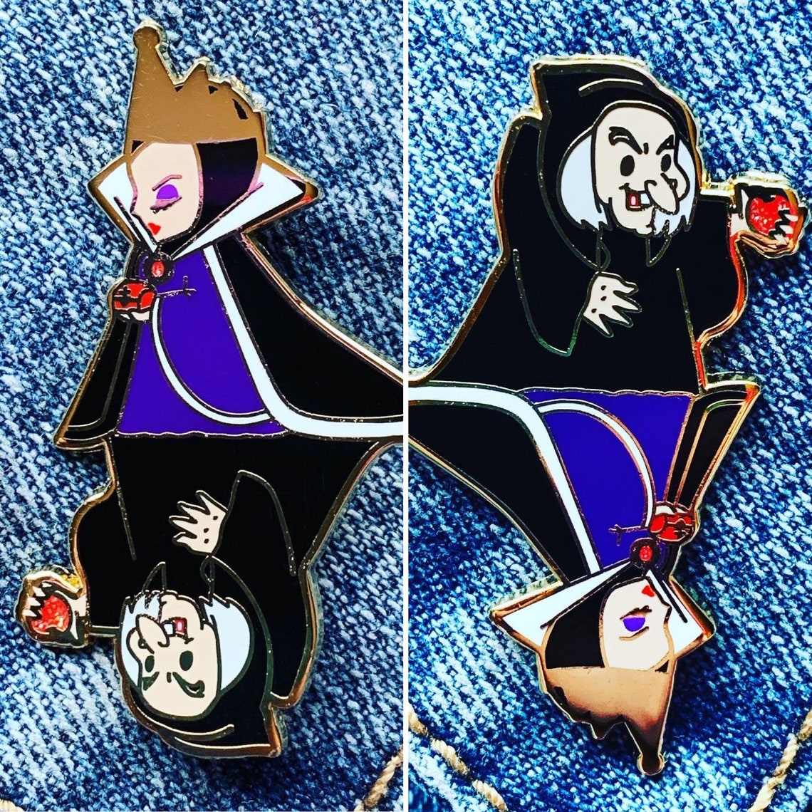 Evil Queen Hard Enamel Flip Pin - Etsy